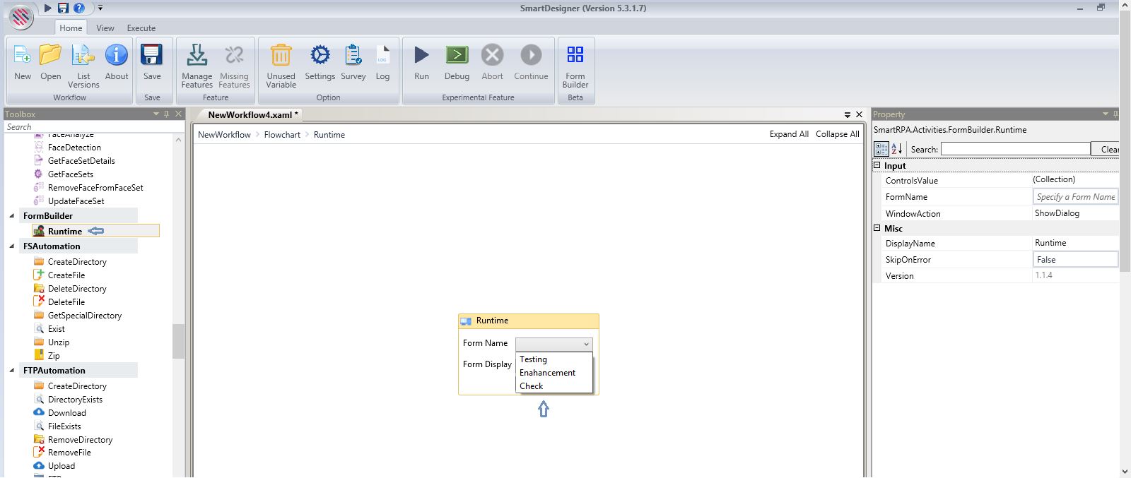 Form Builder - General Form and Runtime | Robility Docs